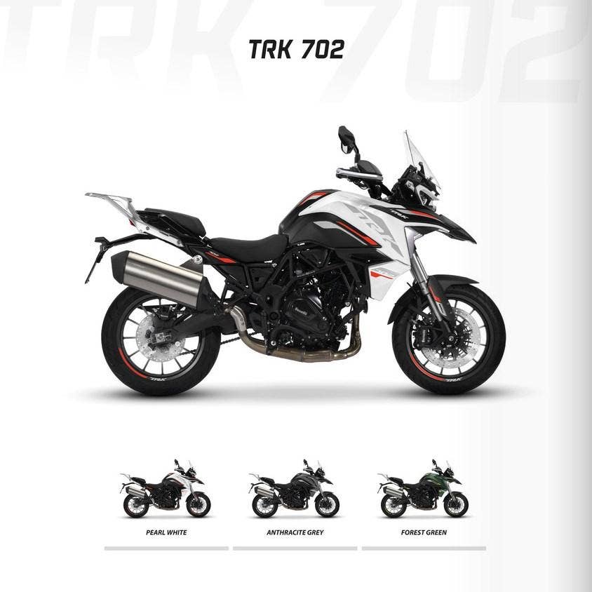 Benelli TRK 702 FOREST GREEN, ANTRACITE GREY (NOVÁ, 2023), 179.990 Kč ...