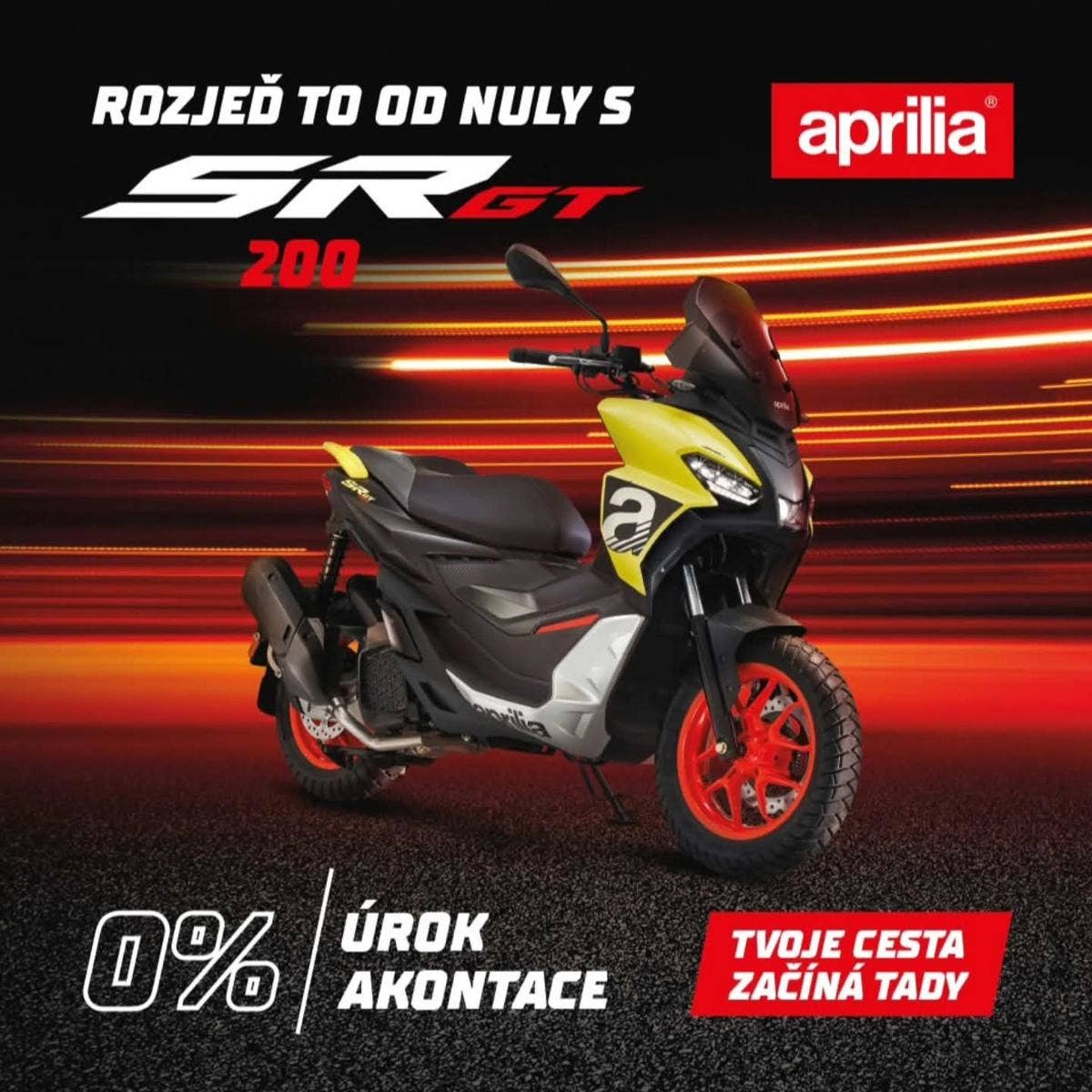 Aprilia SR GT 200 Sport - Red Raceway (NOVÁ, 2025), 109.900 Kč ...