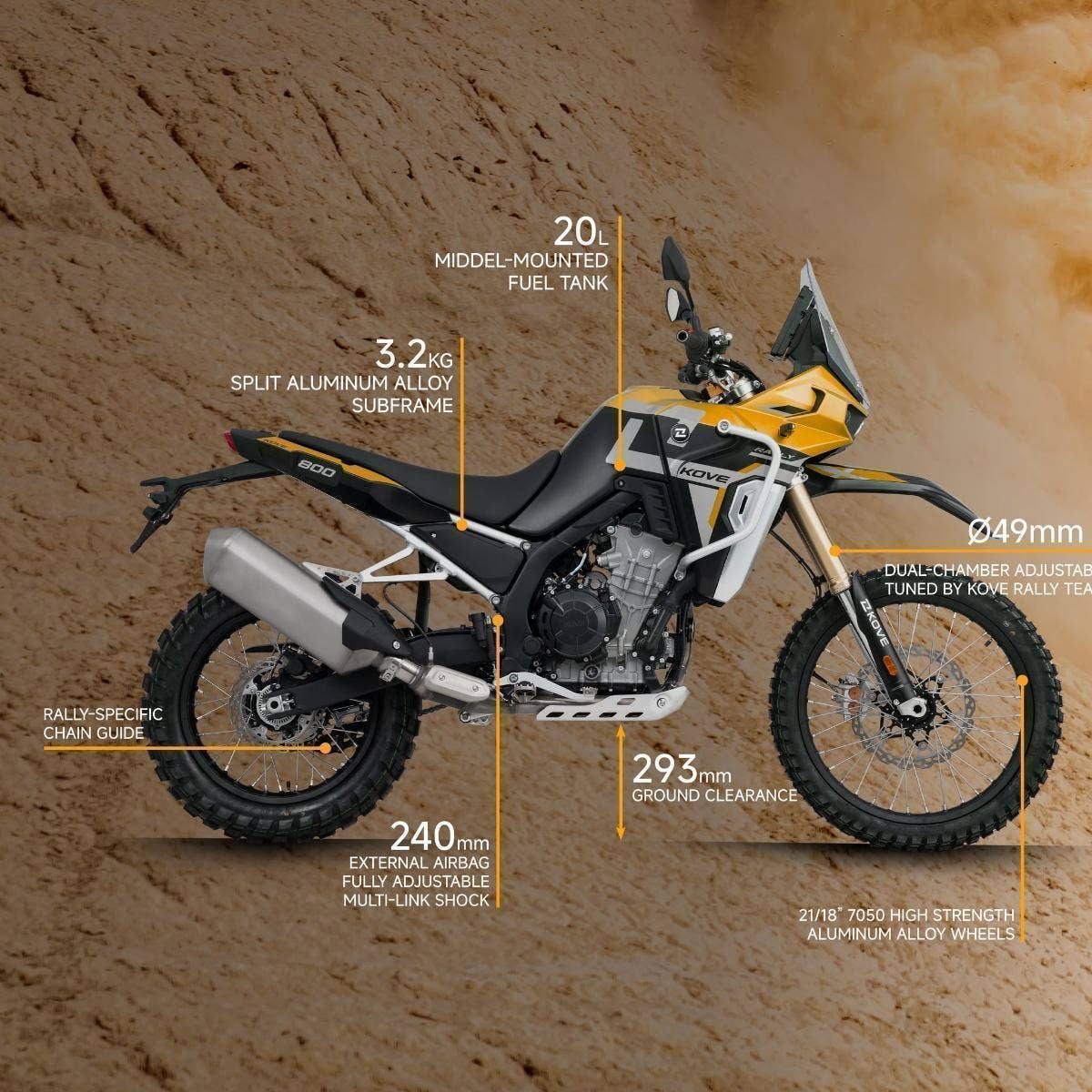 Kove 800 X Rally - OBJEDNÁVKA (NOVÁ, 2025), 279.999 Kč - TipMoto.com