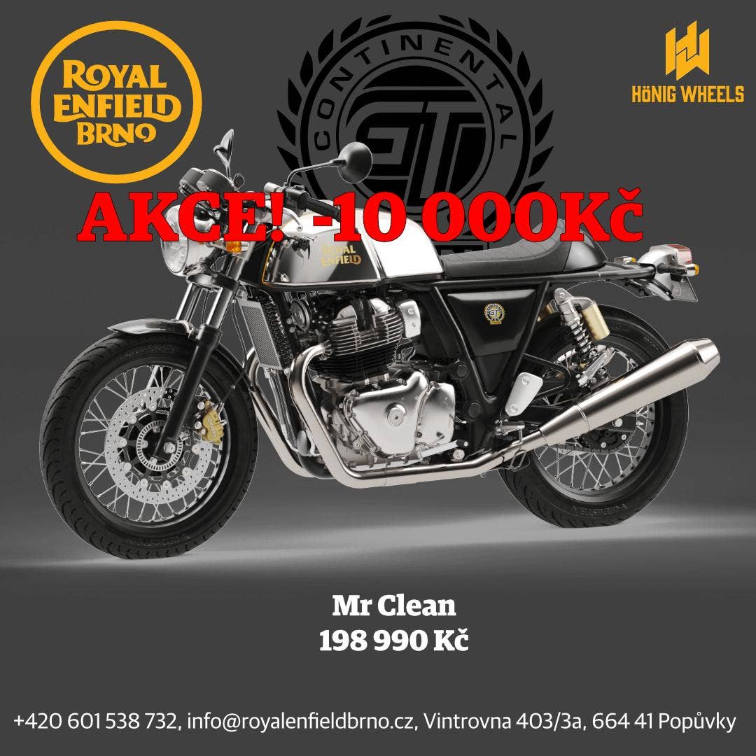 Royal Enfield Continental GT 650 Mr Clean (NOVÁ, 2025), 188.990 Kč ...